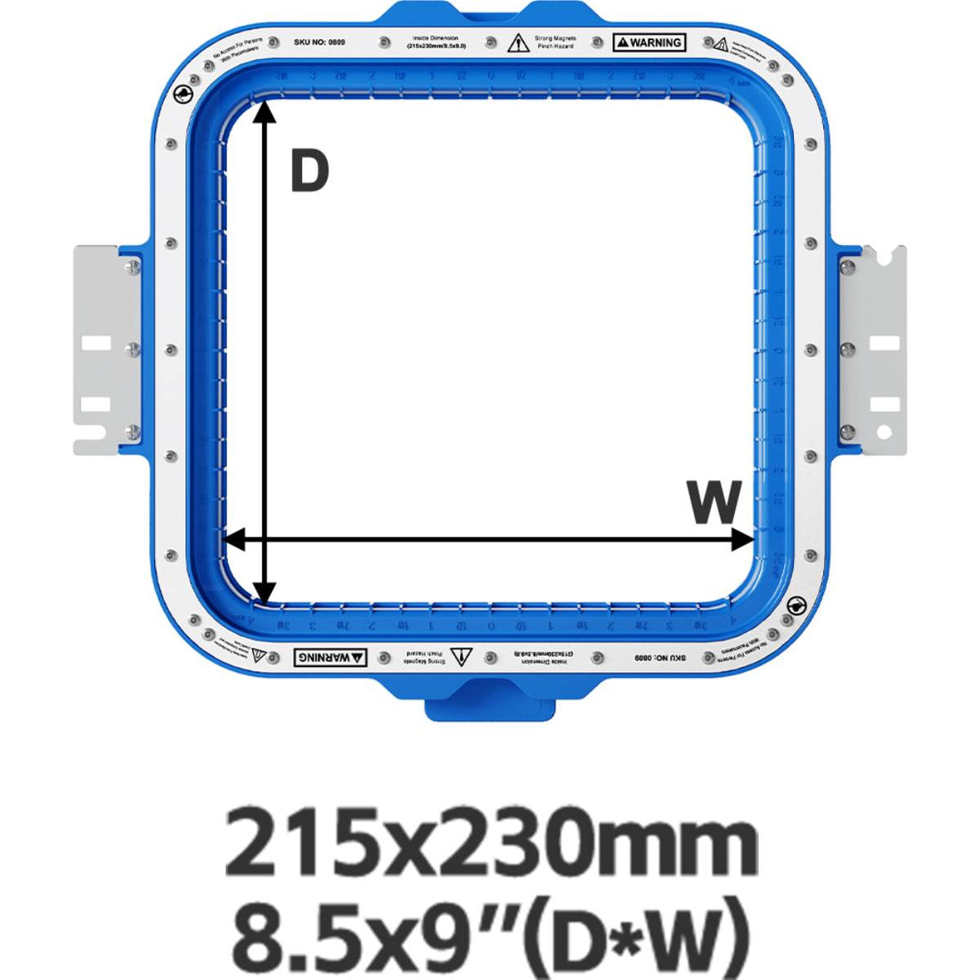 Sewtalent Magnetic Hoop 8.5″ × 9″ (215 × 230 mm) for Avance Embroidery ...