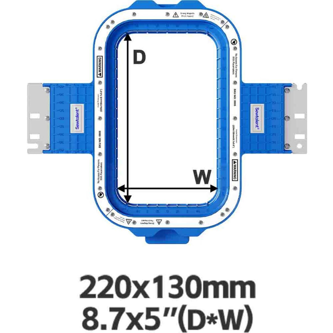Sewtalent Magnetic Hoop 8.7″ × 5″ (220 × 130 mm) for Avance Embroidery ...
