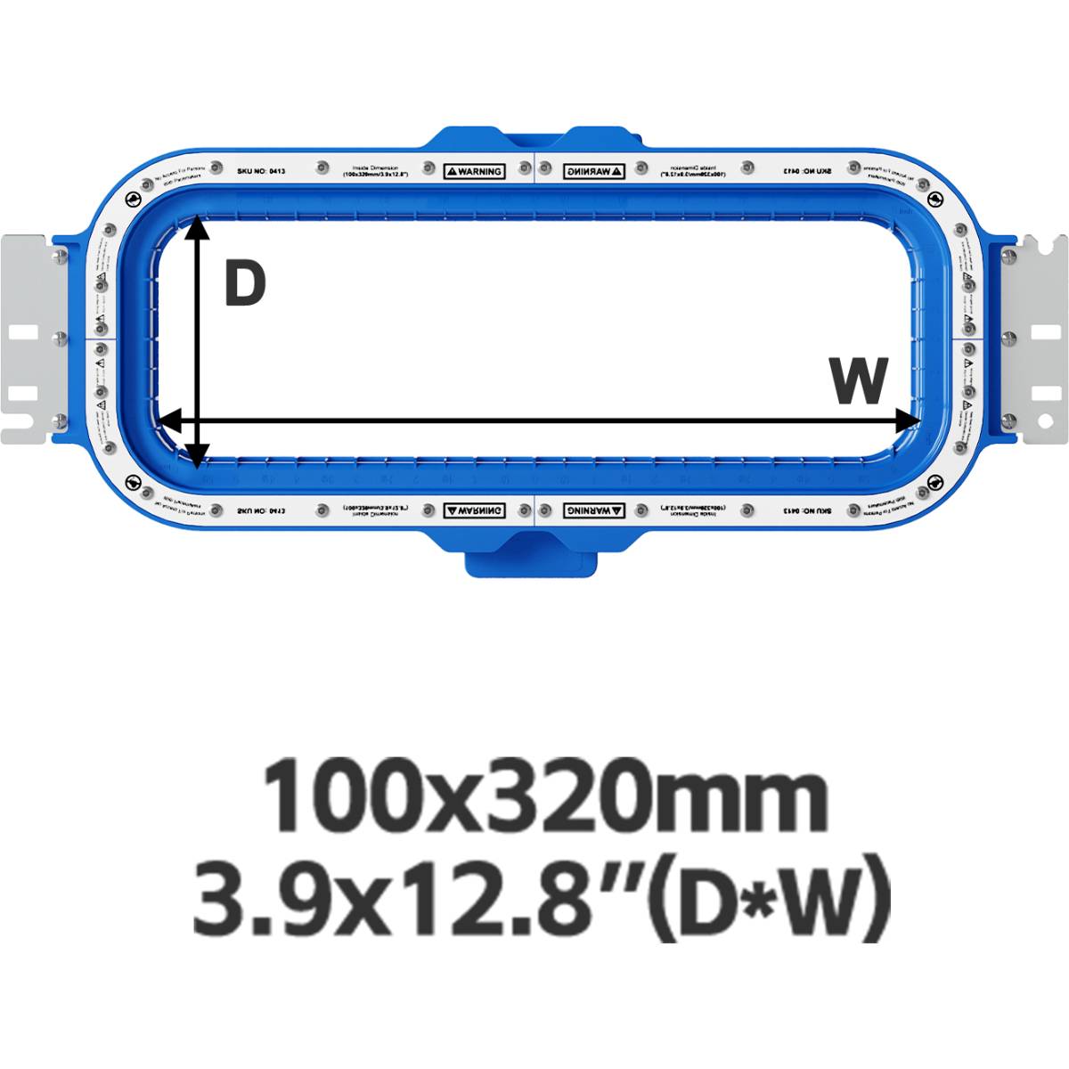 Sewtalent Magnetic Hoop 3.9″ × 12.8″ (100 × 320 mm) for Elna Embroidery ...