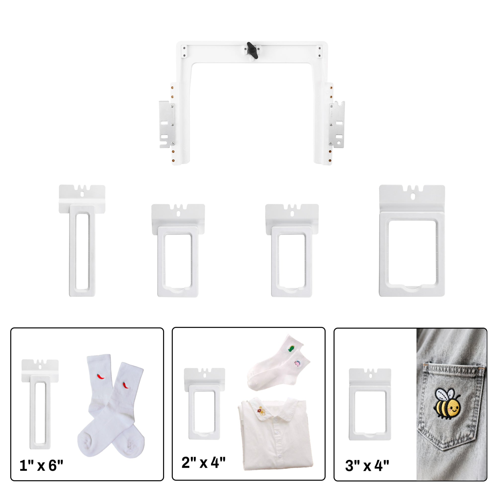 Sewtalent 4‑in‑1 Magnetic Hoops Sock, Mono, Pocket Hoop for Tajima ...